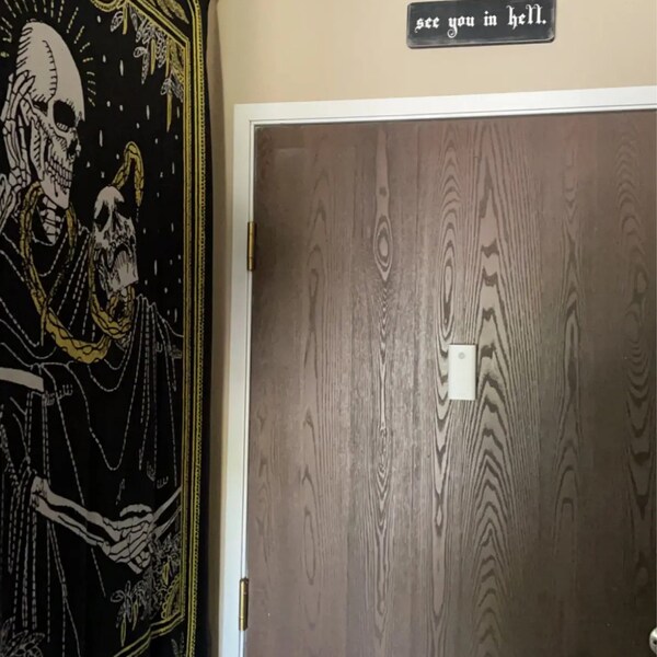 See You in Hell Wall Decor, Goth Home, Gothic Wood Sign, Halloween Wall ...