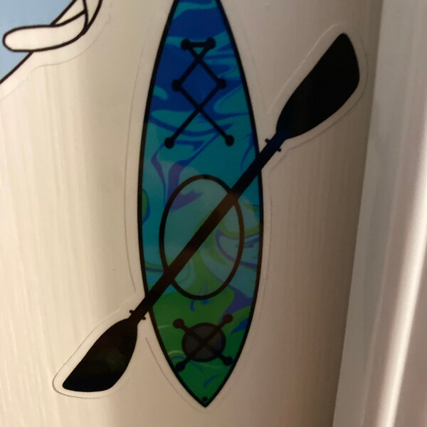 Kayak Sticker | Vinyl Waterproof Decal | Aesthetic Adventure Sticker ...