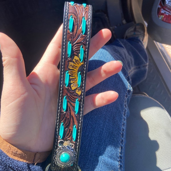 Western Hand Tooled & Cowhide Key Chain, Key Fobs and Wristlets ...