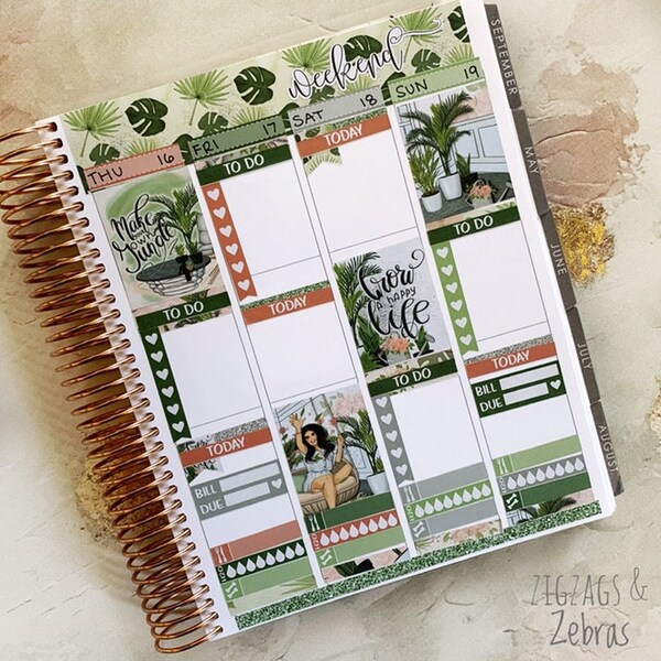 Good Morning, Happy Planner Printable Planner Stickers, Vertical Weekly ...