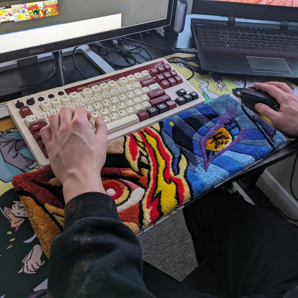 Keyboard Rug Fluffy Keyboard Rug Rainbow Keyboard Pad Rainbow Rug ...