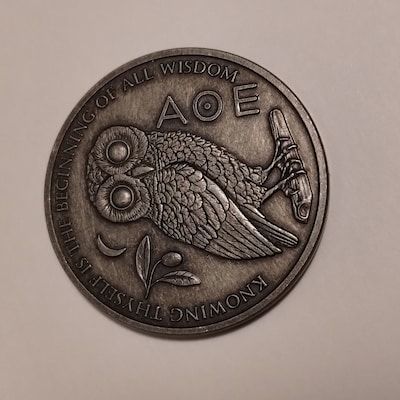 The Wisdom Coin Motivational Gift EDC Coin Daily Carry - Etsy