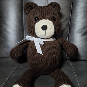 Teddy Bear Circular Knitting Machine Pdf Pattern Sentro Addi Express - Etsy