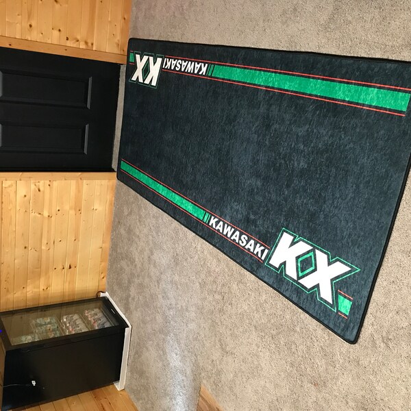 Garage Mat Design for DR650S Motorcycle Mat Personalized Display ...