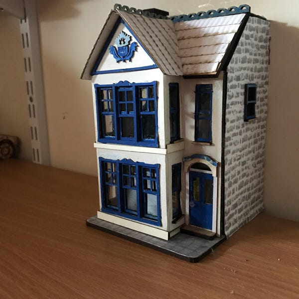 1:48th Sandy Cove Cottage Quarter Scale Wood Miniature Kit Model ...