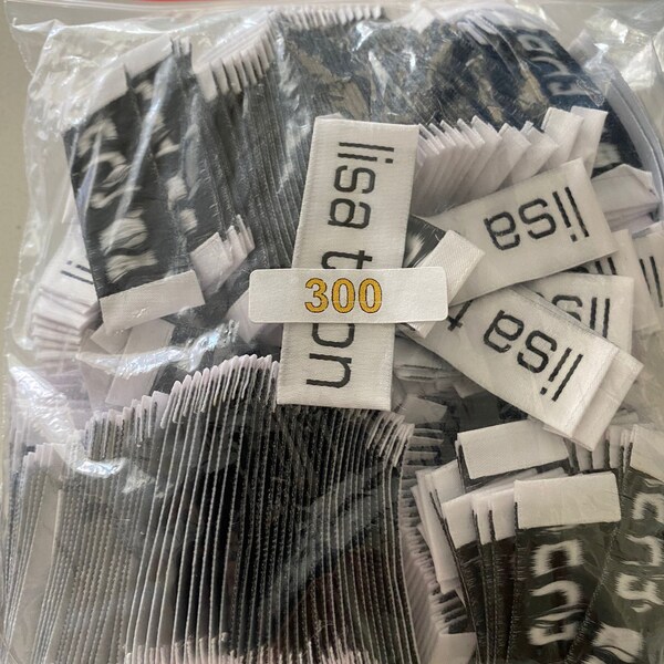 500 Custom Woven Clothing Labels USA - Etsy
