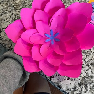 Paper Flowers Wall Decor Template DIY Paper Flower Backdrop - Etsy