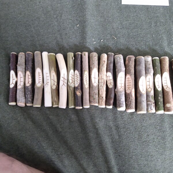Celtic Tree Ogham Staves Full Set of 20, Each From Its Corresponding ...