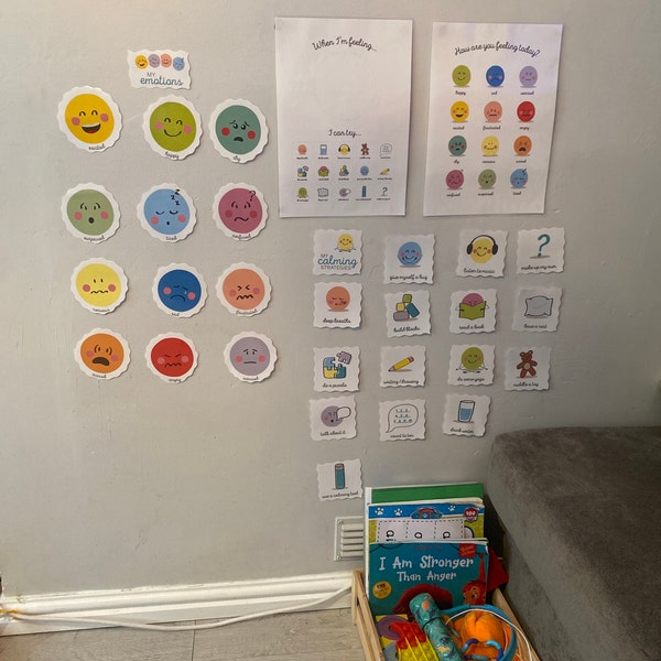 Calm Down Corner Kit for Kids, Printable Emotional Regulation for ...