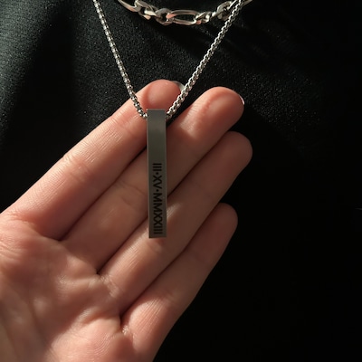 Men's Necklace Double Layered Box Chain Necklace 3mm Masculine Chain ...