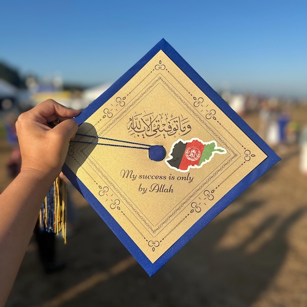 Custom Grad Cap Covers, Graduation Cap Decor, My Success is Only by ...