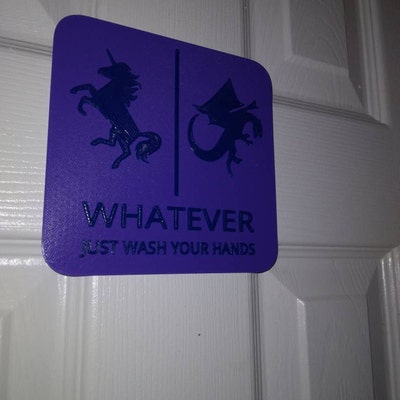 All Gender / Gender Neutral Bathroom with Urinal 3D Printed Restroom ...