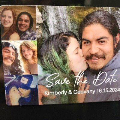 Save the Date Photo Booth Strip/polaroid Photo Magnet/custom Photo ...