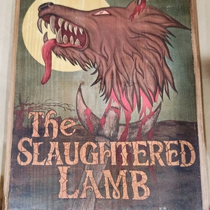The Slaughtered Lamb Sign Inspired by an American Werewolf in London ...