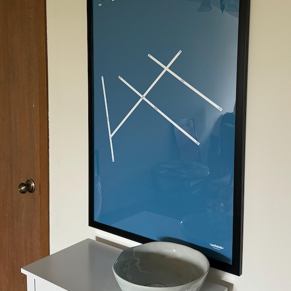 Chicago L Subway Map / CTA / Minimal Poster Print / Subway Style Wall ...