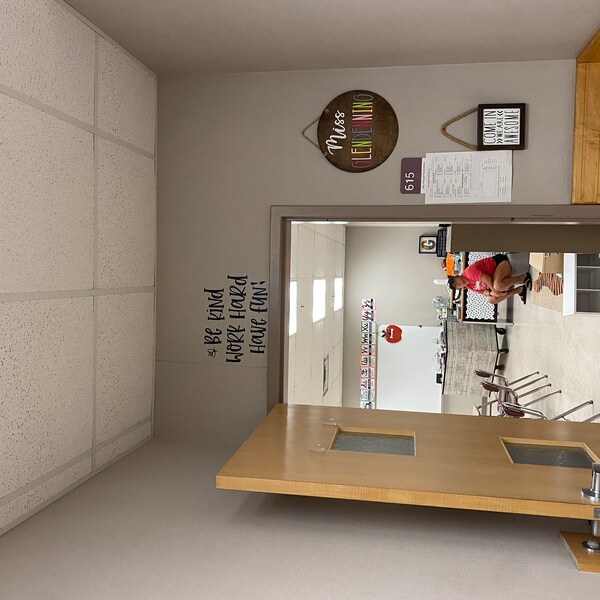 Be Kind Work Hard Have Fun Decal for Classroom Wall Door or Whiteboard ...