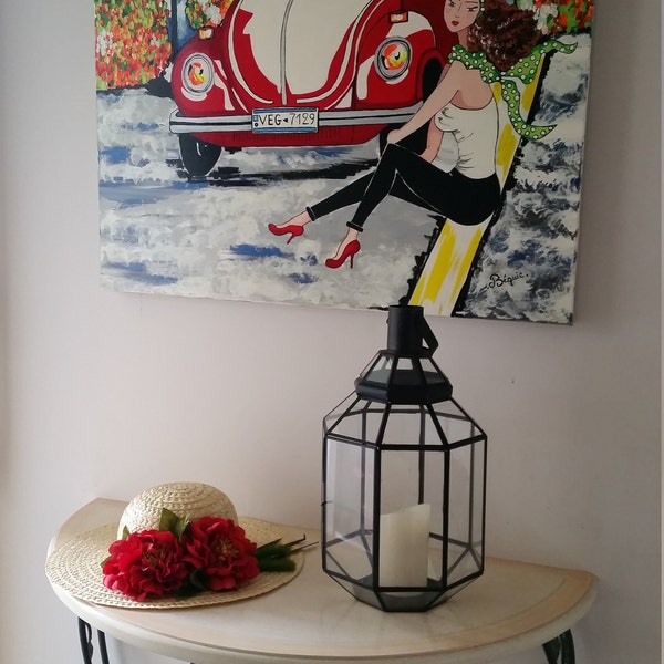 Elegant and Practical National Straw Hat With Two-tone Ribbon... Ideal ...