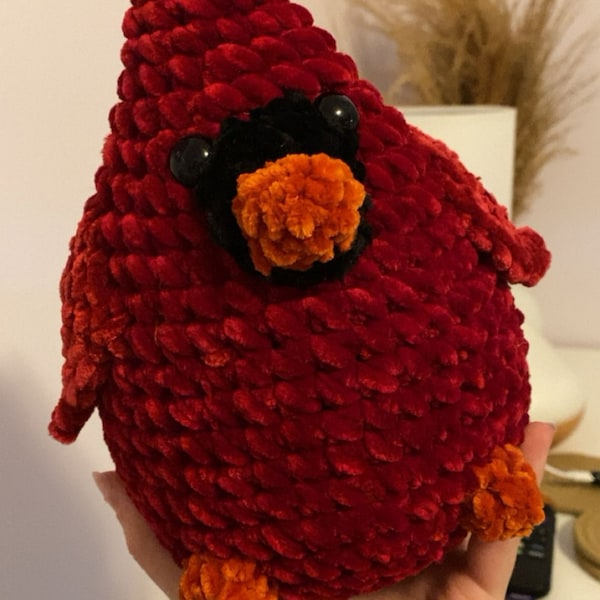 Chubby Cardinal Pattern - Bird Amigurumi - Easy Beginner Crochet ...