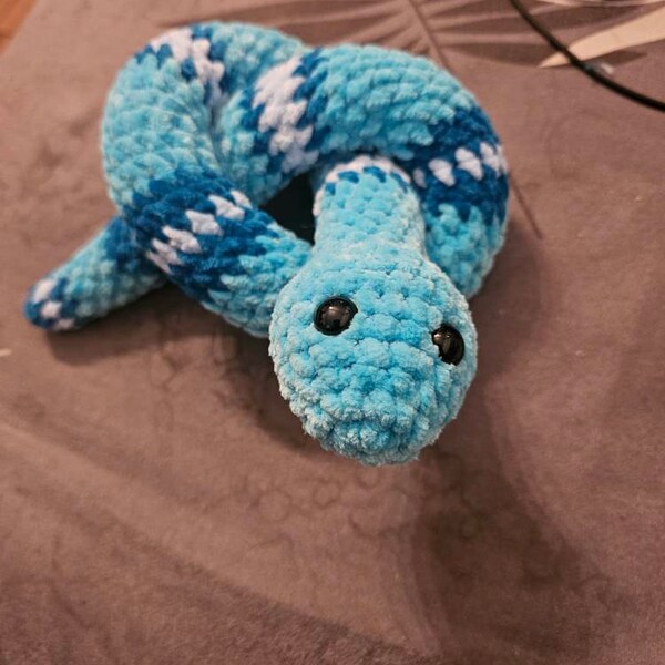 Snake Plush Crochet Pattern No Sew Do It Yourself Amigurumi Tutorial ...