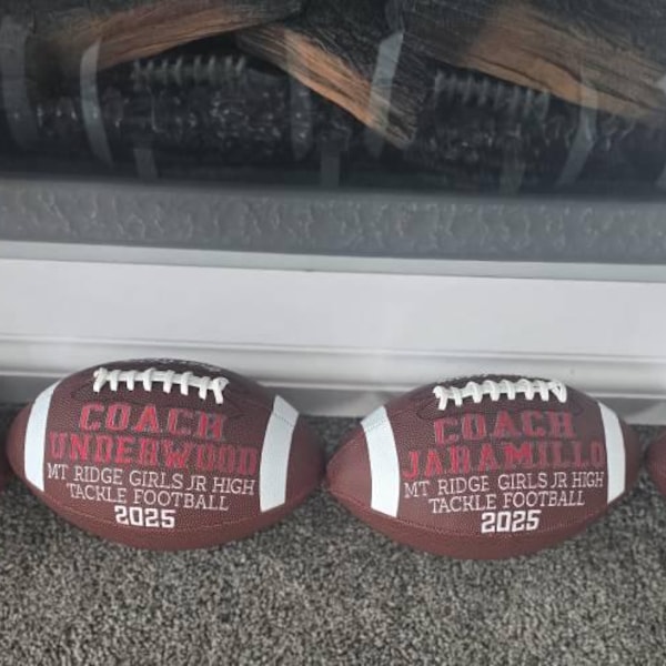 Senior Football Gift//custom Personalized Embroidered Football ...