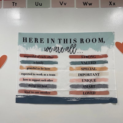 It is a Great Day to Be a Hawk Classroom Tapestry, Mascot Wall Hanging ...