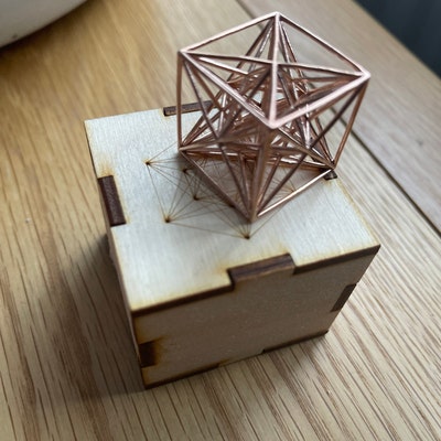 Metatron's Cube Sculpture Metatrons Cube 3D Model - Etsy