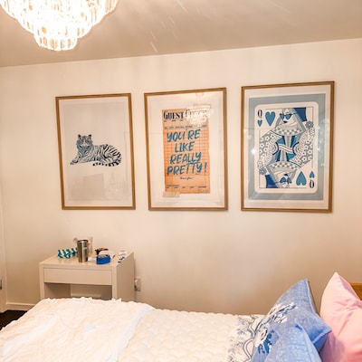 Preppy Travel Poster Gallery Wall Art Set of 6 Danish Pastel - Etsy
