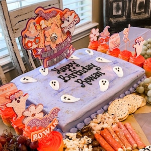 3 Rex Birthday Cake Topper in Isla - Etsy