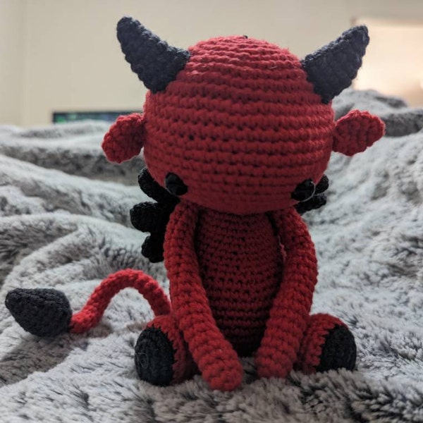 Amigurumi Devil Crochet Pattern. Lucifer, Fallen Angel. DIY Hell ...