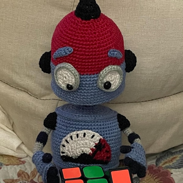 Crochet Pattern for Robot Mike the Toy, PDF English, Amigurumi - Etsy
