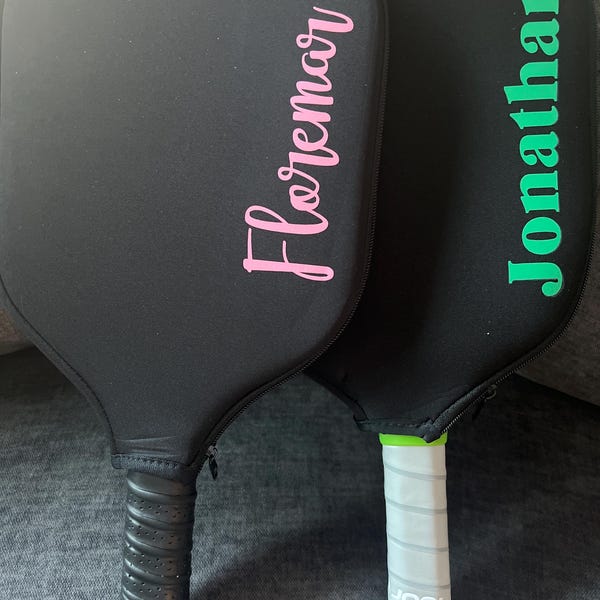 Personalized Pickleball Paddle Cover Gift Custom Pickleball Paddle Gift ...