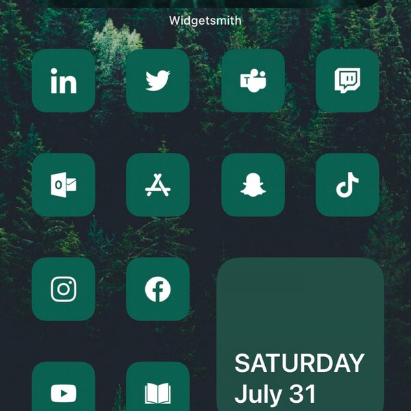 Ios Green App Icons | 230+ Dark Green Minimal Ios 14 Modern Icon Pack ...