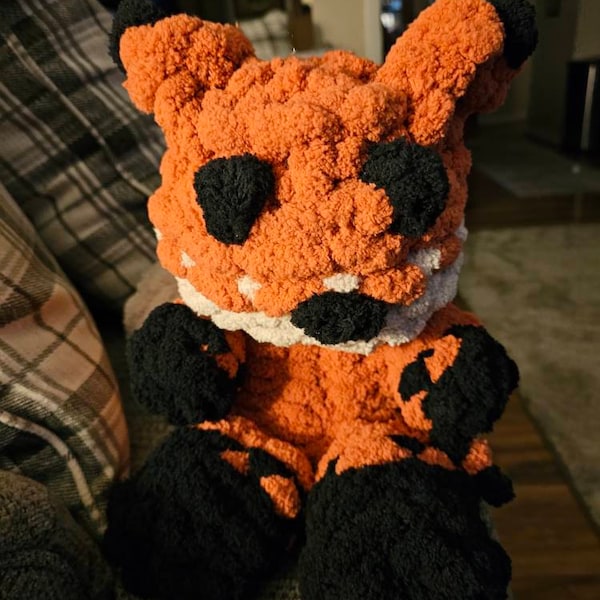 Fingerknit Chunky Elephant Plushie Pattern With Video Tutorial Elephant ...