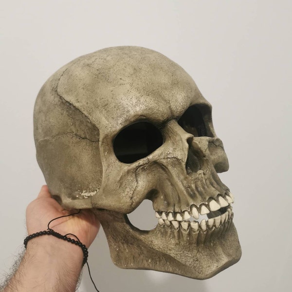 Full Head Skull Mask/helmet With Movable Jaw - Etsy