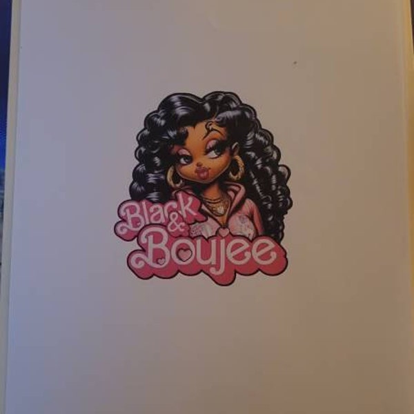 Black and Boujee Brown Betty Boop in Pink Hoodie, Boujee Font, Betty ...