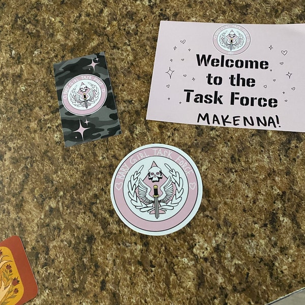 Baby Girl Task Force Sticker - Etsy