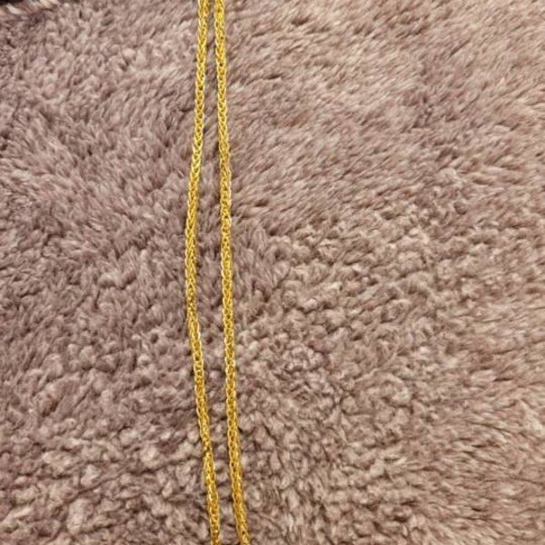 18k Real Gold Franco Chain Necklace - 2.5MM, 3MM Foxtail Chain - Etsy