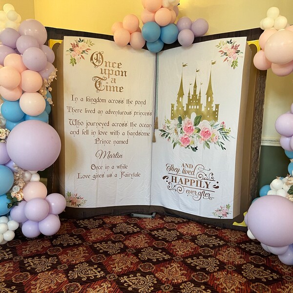 Once Upon a Time Wedding Backdrop Custom Fairytale Backdrop Happily ...