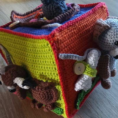 Activity Cube Animals Crochet Pattern Amigurumi Toy Tutorial English ...