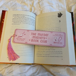 Murder Mystery Book Club Bookmark Spooky Bookmark Mystery Thriller ...