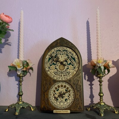 The Lunarium 3 Moon Clock Unique Table-top Lunar Calendar / - Etsy