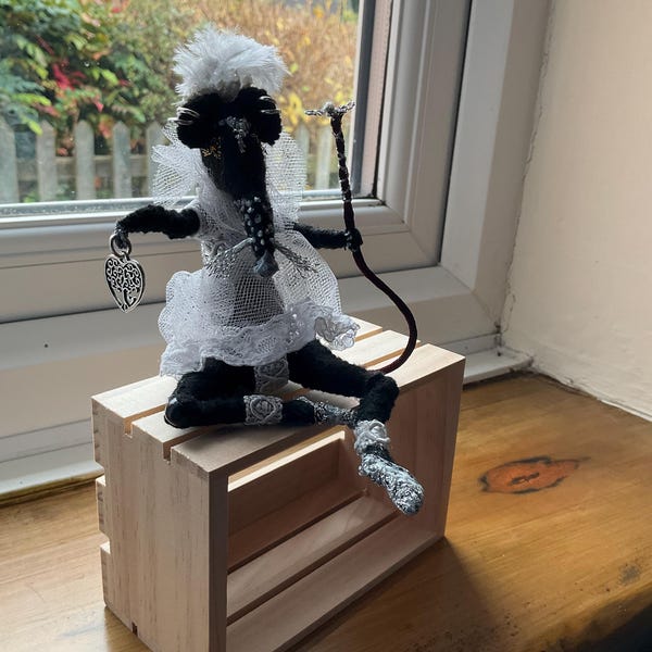 TINY Black Boy Rat. Bjd Stuffed Animal Cute Rat by Ratberry. Blythe and ...