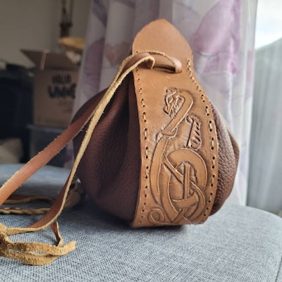 Leather Drawstring Pouch Pattern / Dice Pouch Pattern / Dice Bag ...