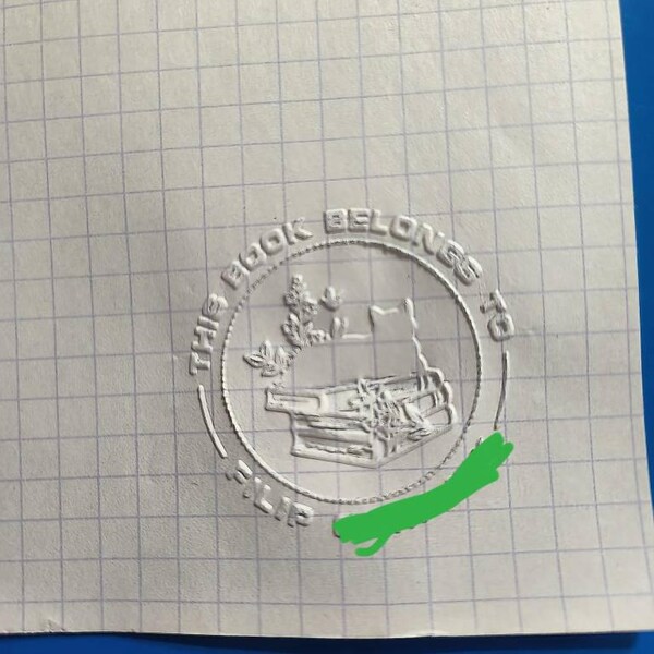 Custom Book Embosser Stamp, Book Embosser Personalized, Custom From the ...