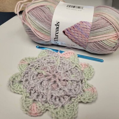 Flower Puddles Mandala Blanket Crochet Pattern - Etsy