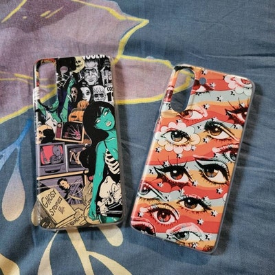 Stickers Case Transparent Label Collage for Samsung S24, S23 Ultra ...