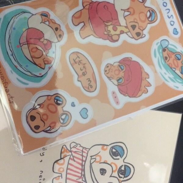 ACNH// Alfonso Glossy 4x6" Vinyl Sticker Sheet - Etsy