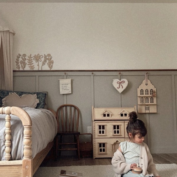 Nursery Decor Wooden Play Dollhouse,baby Boy & Girl Gift,girl Nursery ...