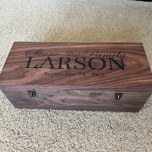 Handmade Keepsake Wood Memory Box Personalized Text or Name - Etsy