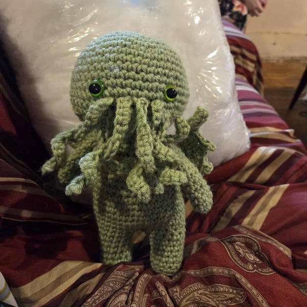 Cthulhu Crochet Pattern - Mini Cthulhu Eldritch God - Etsy